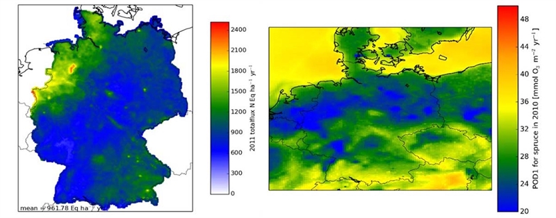 Deposition and nitrogen budget - Air Quality Modeling